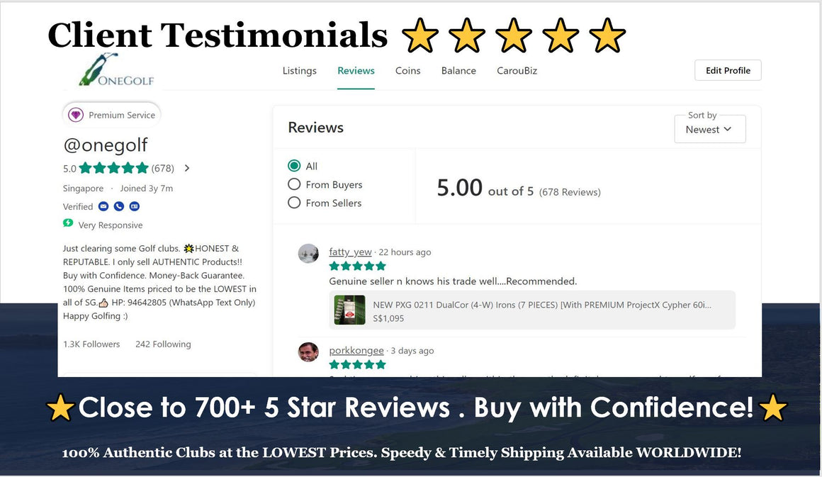 Buy / Sell Golf Clubs - OneGolf Singapore (ONEGOLFSG) – onegolfsg